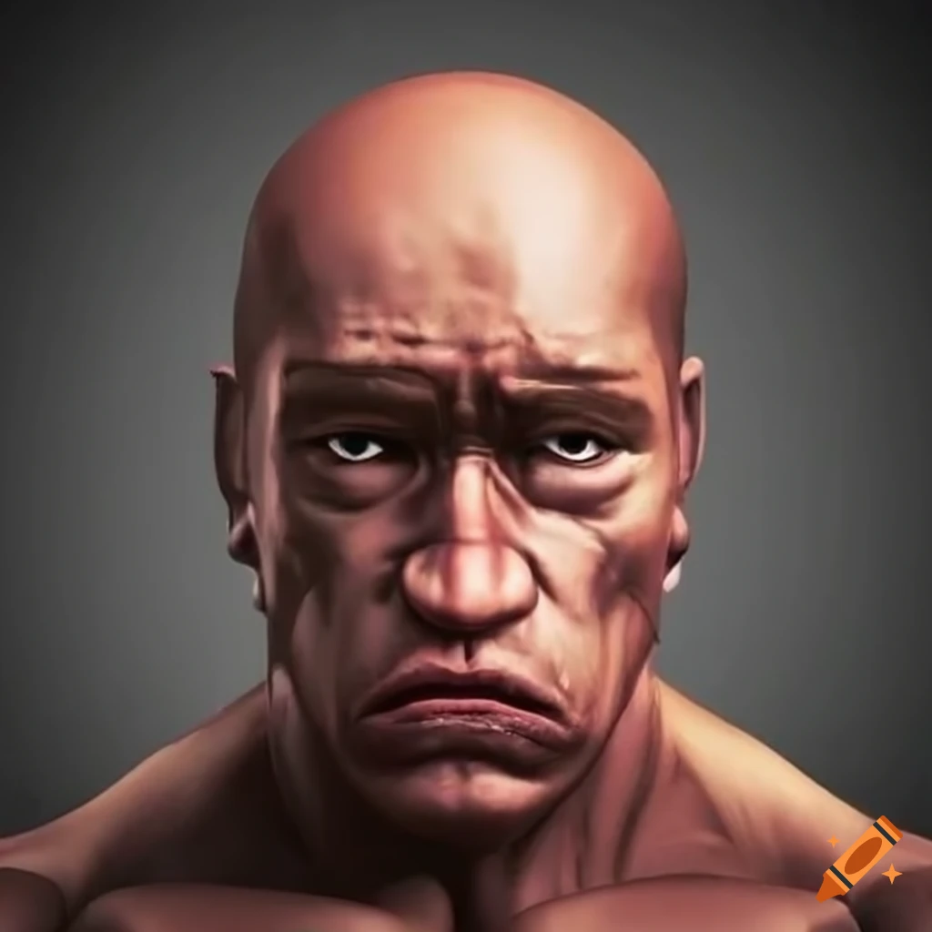 Japanese man with bold features on Craiyon