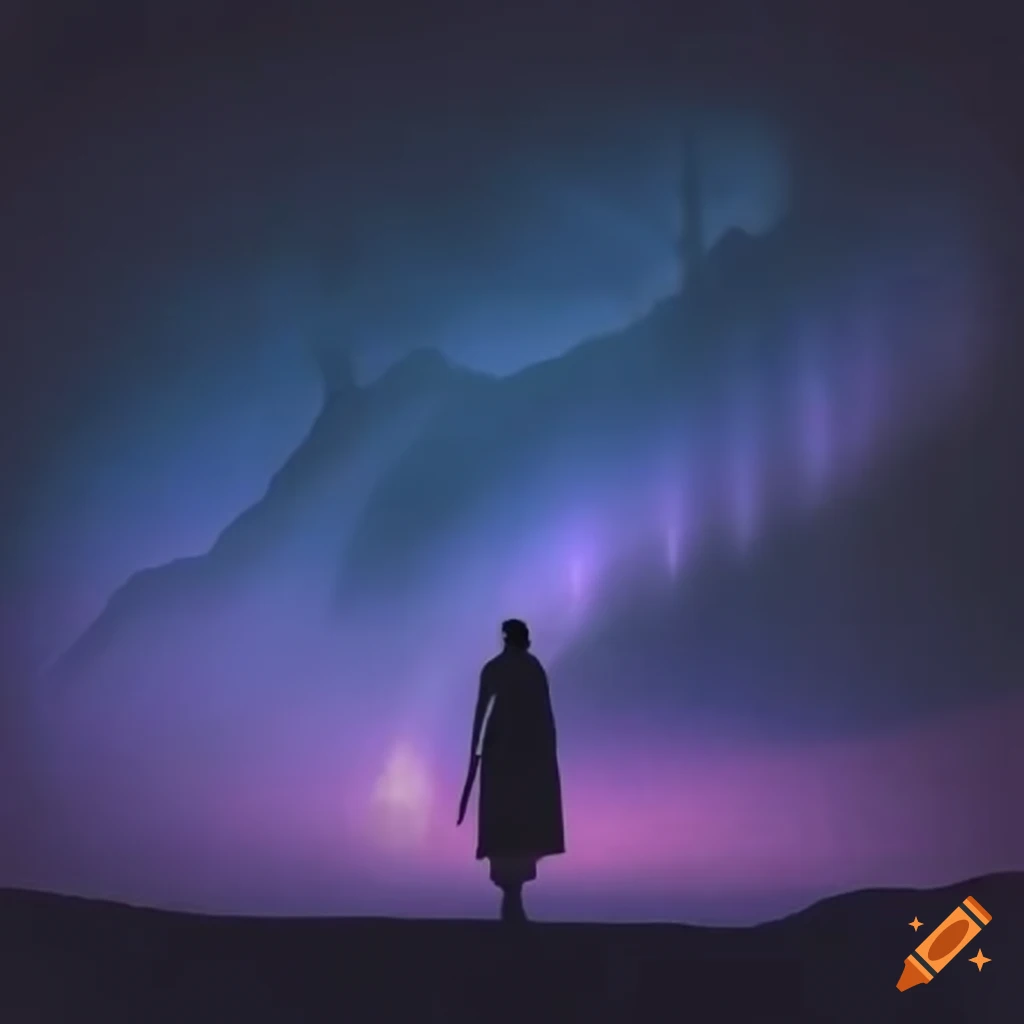 Image with shadows in the night