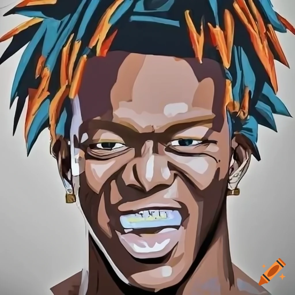 Ksi as a super saiyan artwork