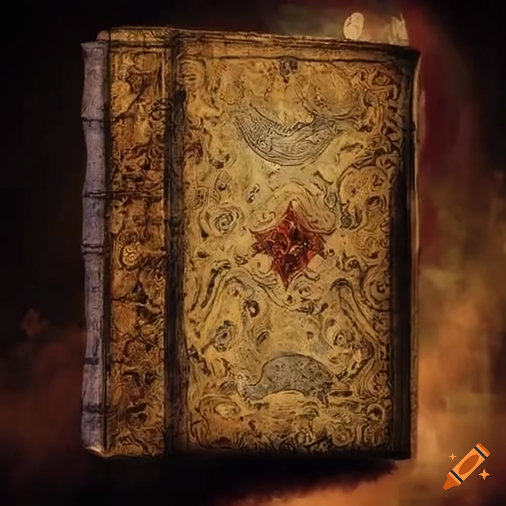Hd ultrarealistic cover of a medieval book