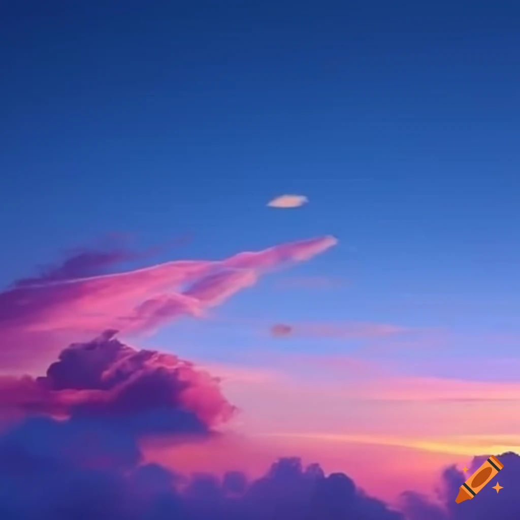 Beautiful sky view on Craiyon