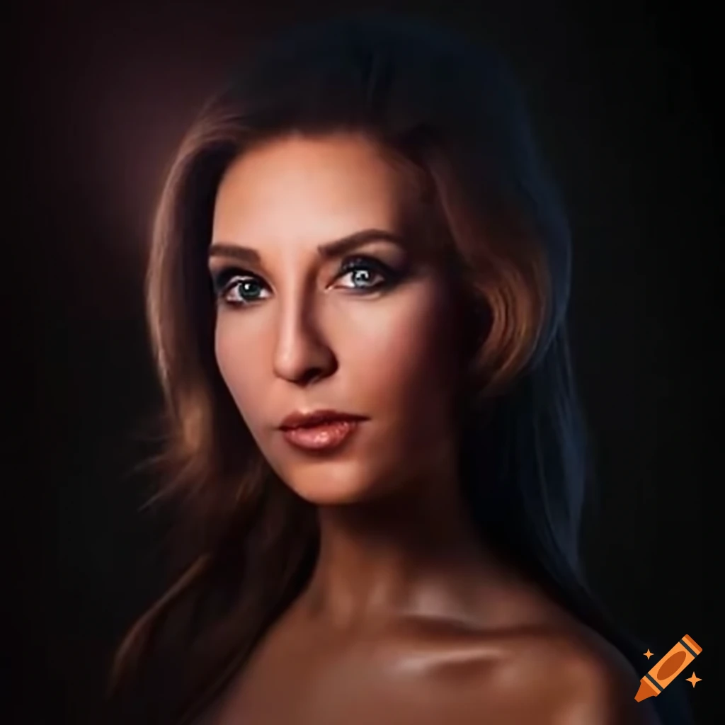 Darya folsom, news anchor at age 45 on Craiyon