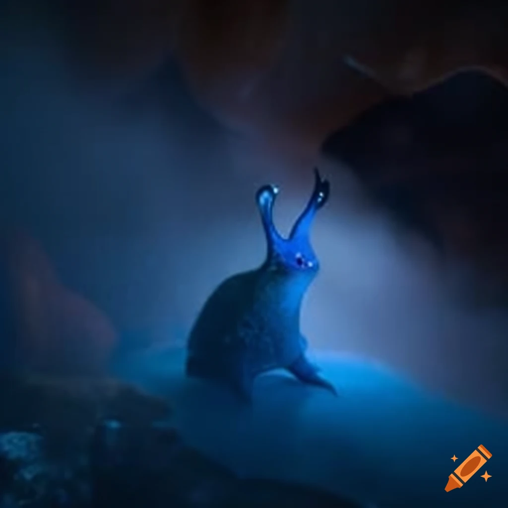 Fantasy slug creature on Craiyon