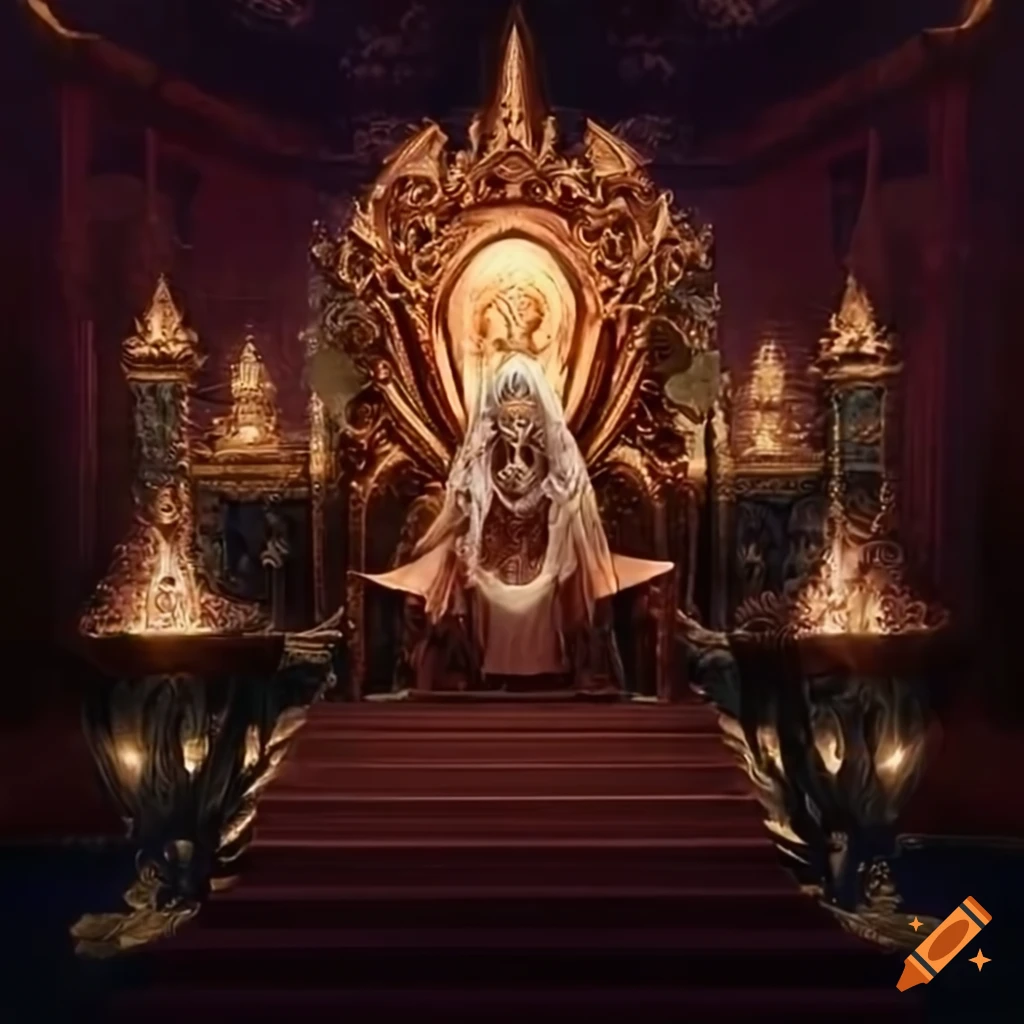 Image of a magical royal throne on Craiyon