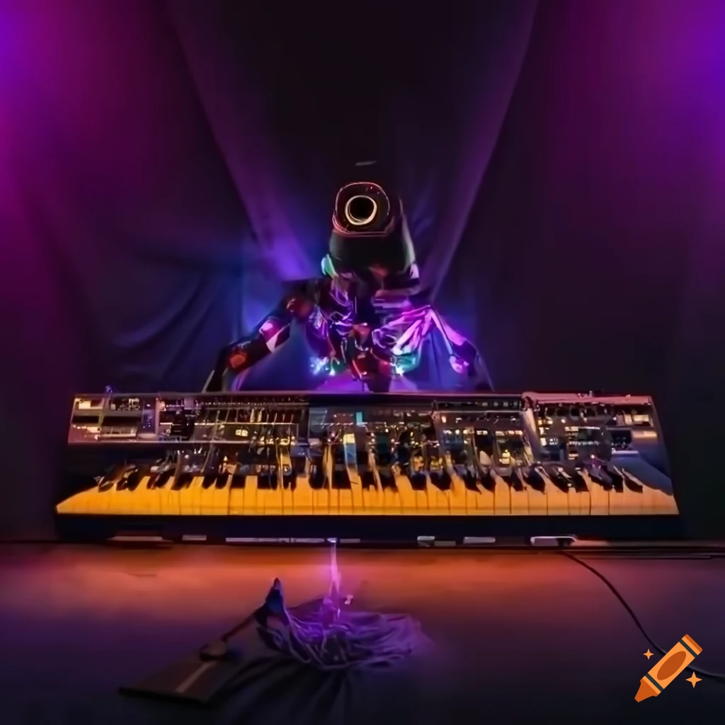 Music studio in a desert setting on Craiyon