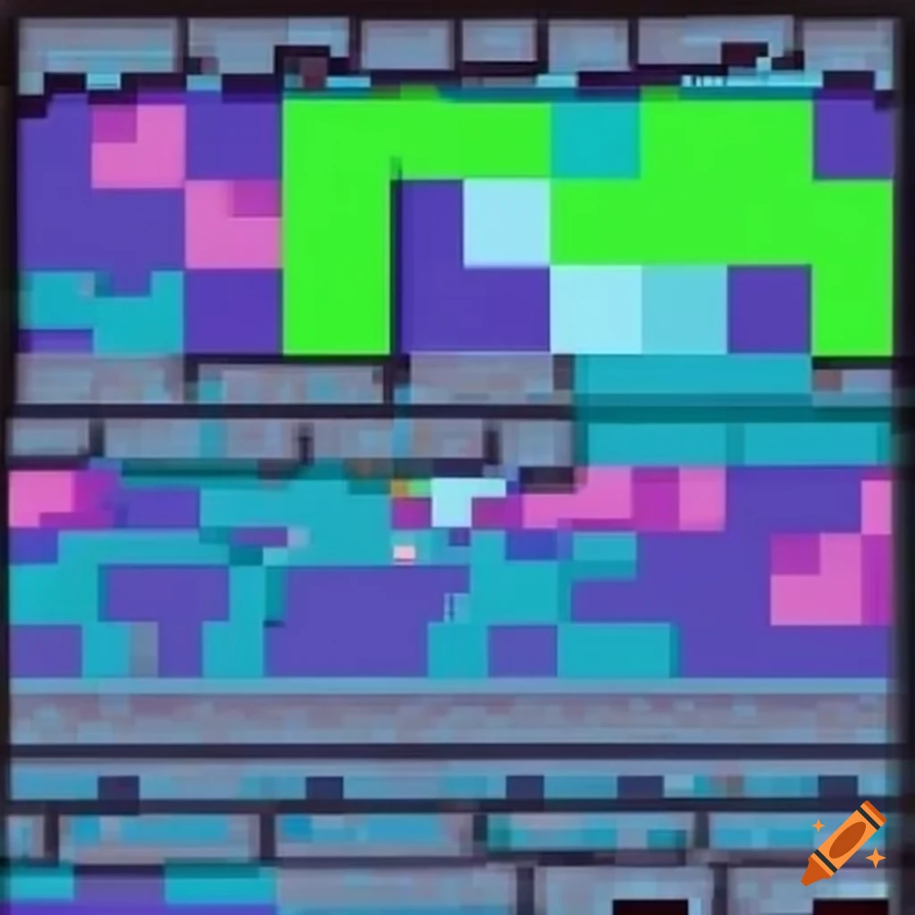 Pixel art of an iconic world on Craiyon