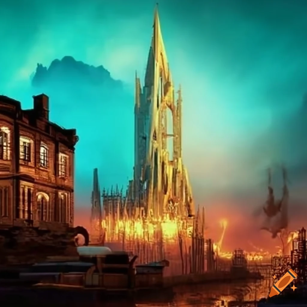 Image representing limitless world-building capabilities on Craiyon