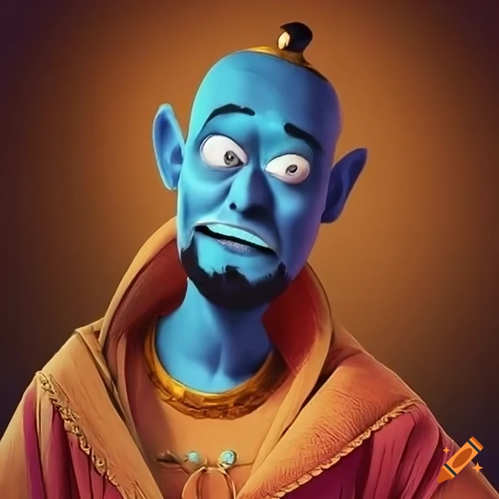 Image of an old genie