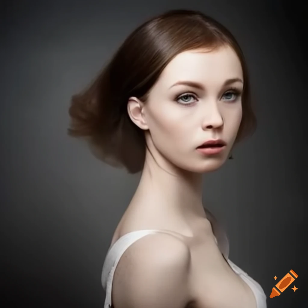 Beautiful young woman on Craiyon