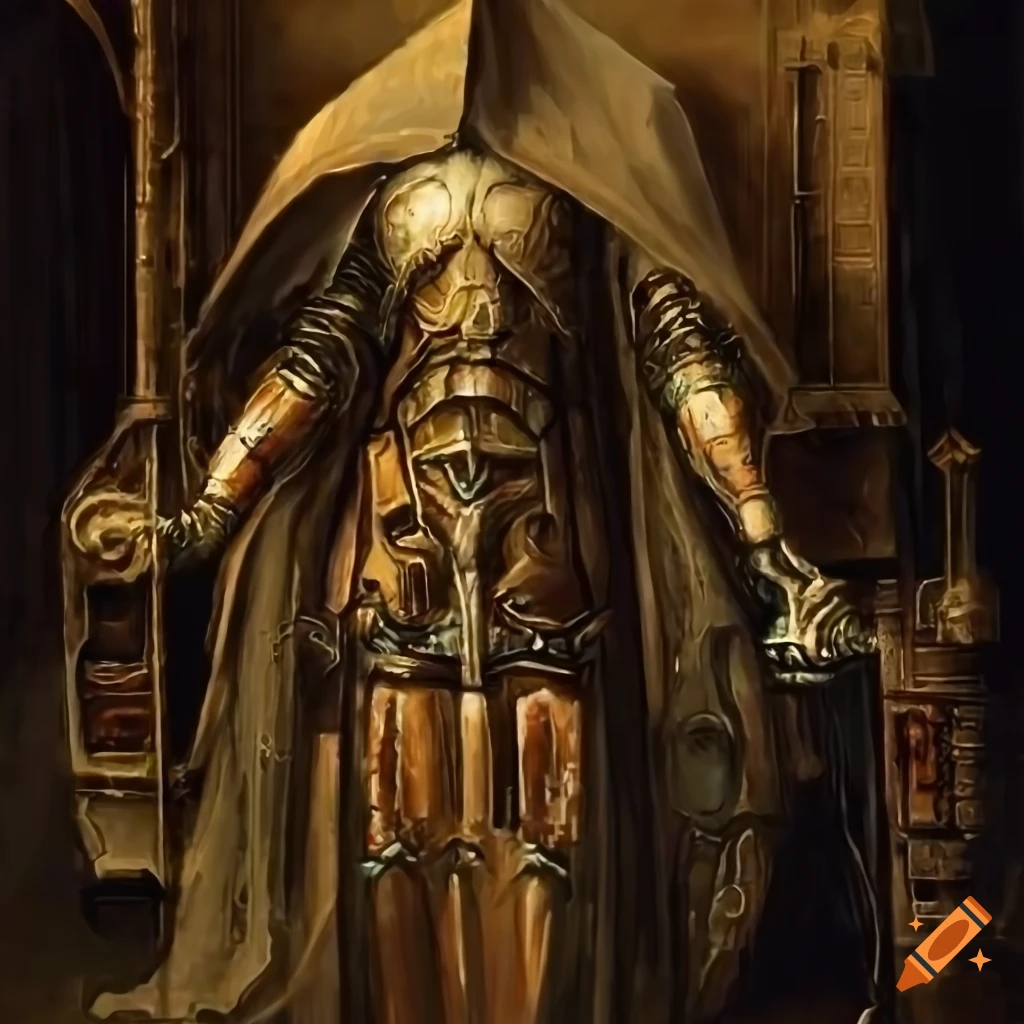Cyberpunk Renaissance artwork featuring a robot god on Craiyon