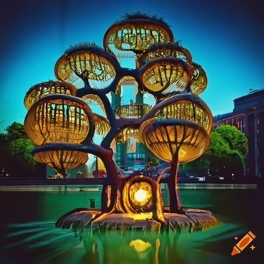 Disney inspired tree of life with planets and stars on Craiyon