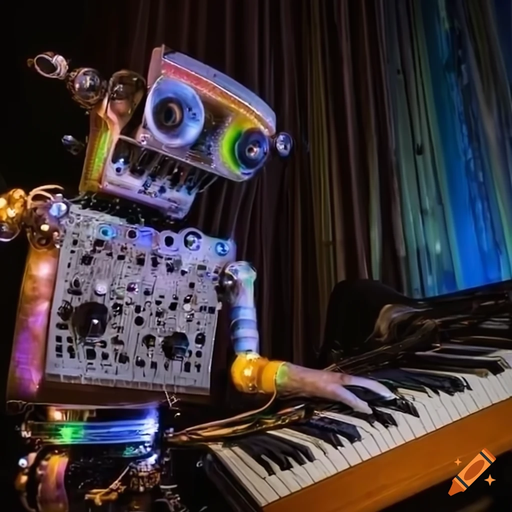 Robotic rave on Craiyon