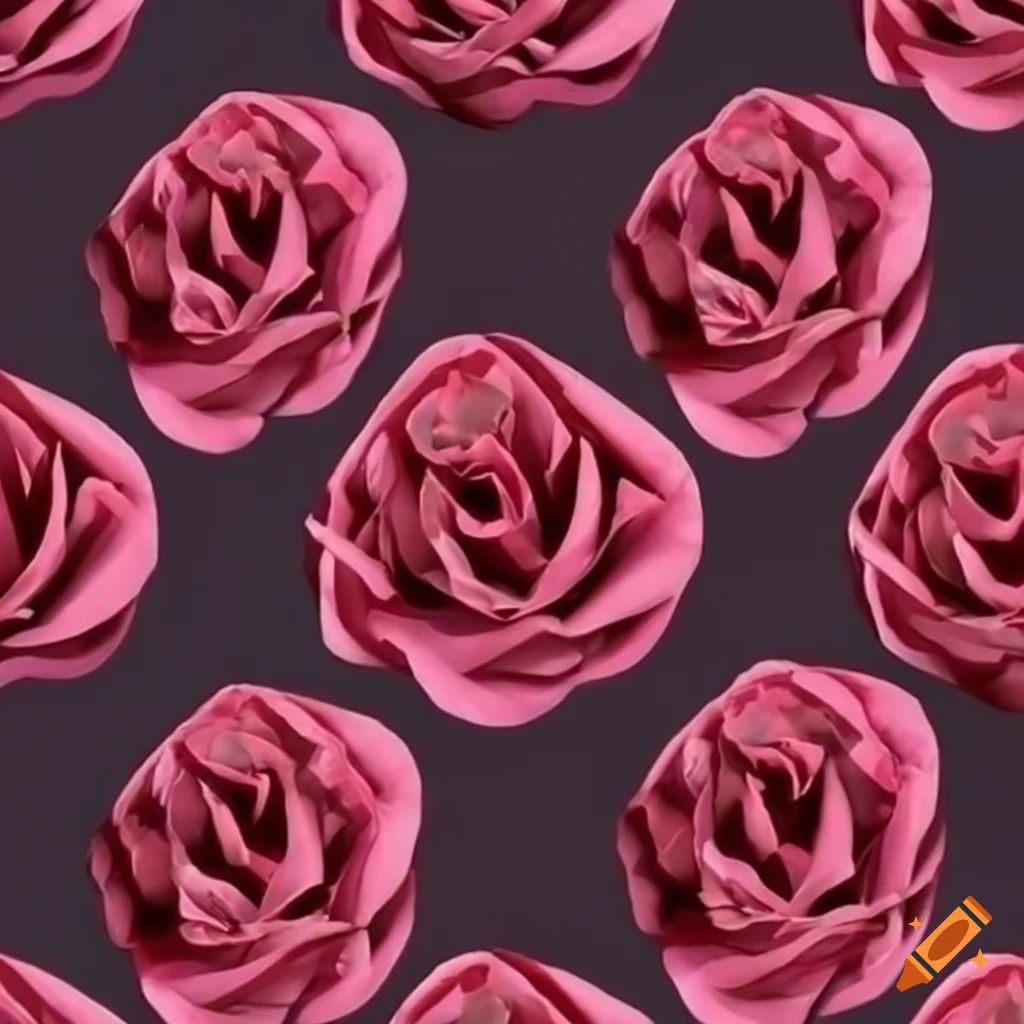 Seamless minimalist rose patterns on Craiyon