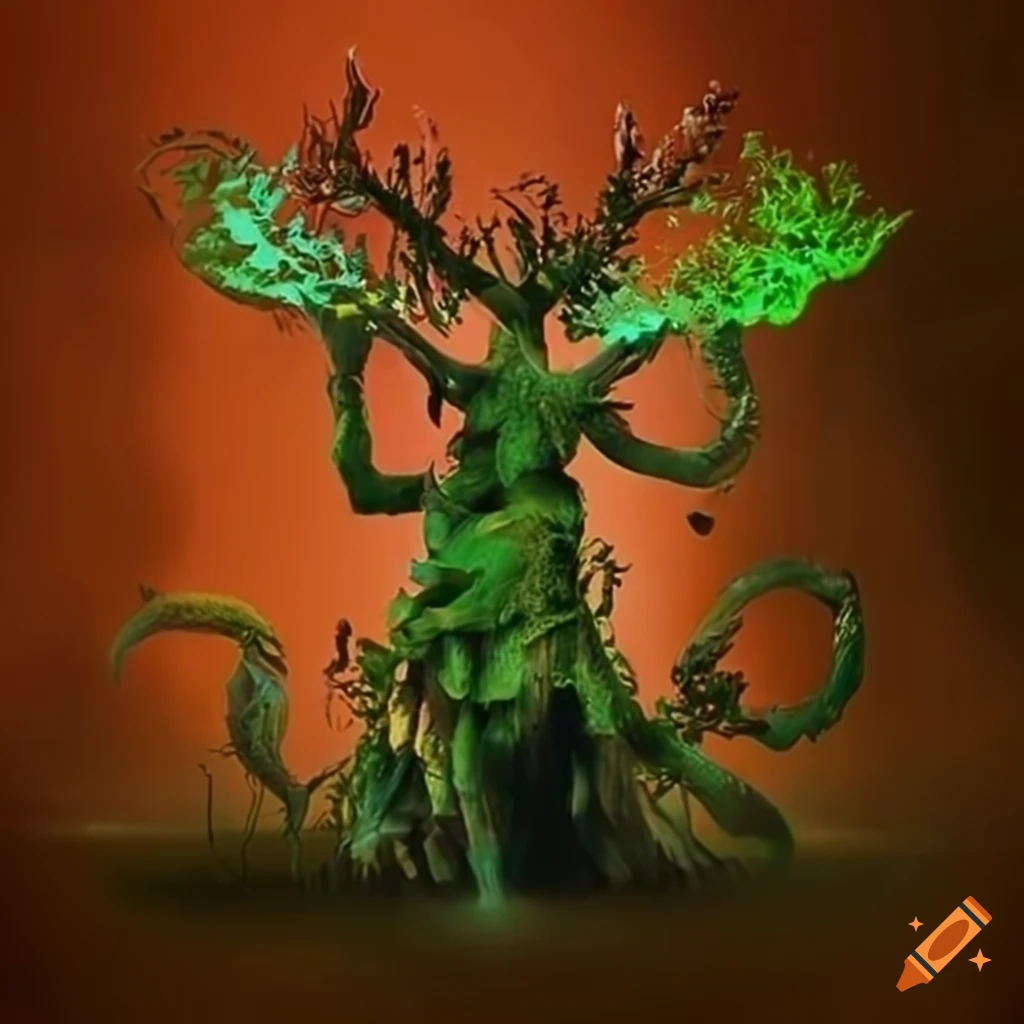 Image Of A Deity Made Of Plants image-of-a-deity-made-of-plants