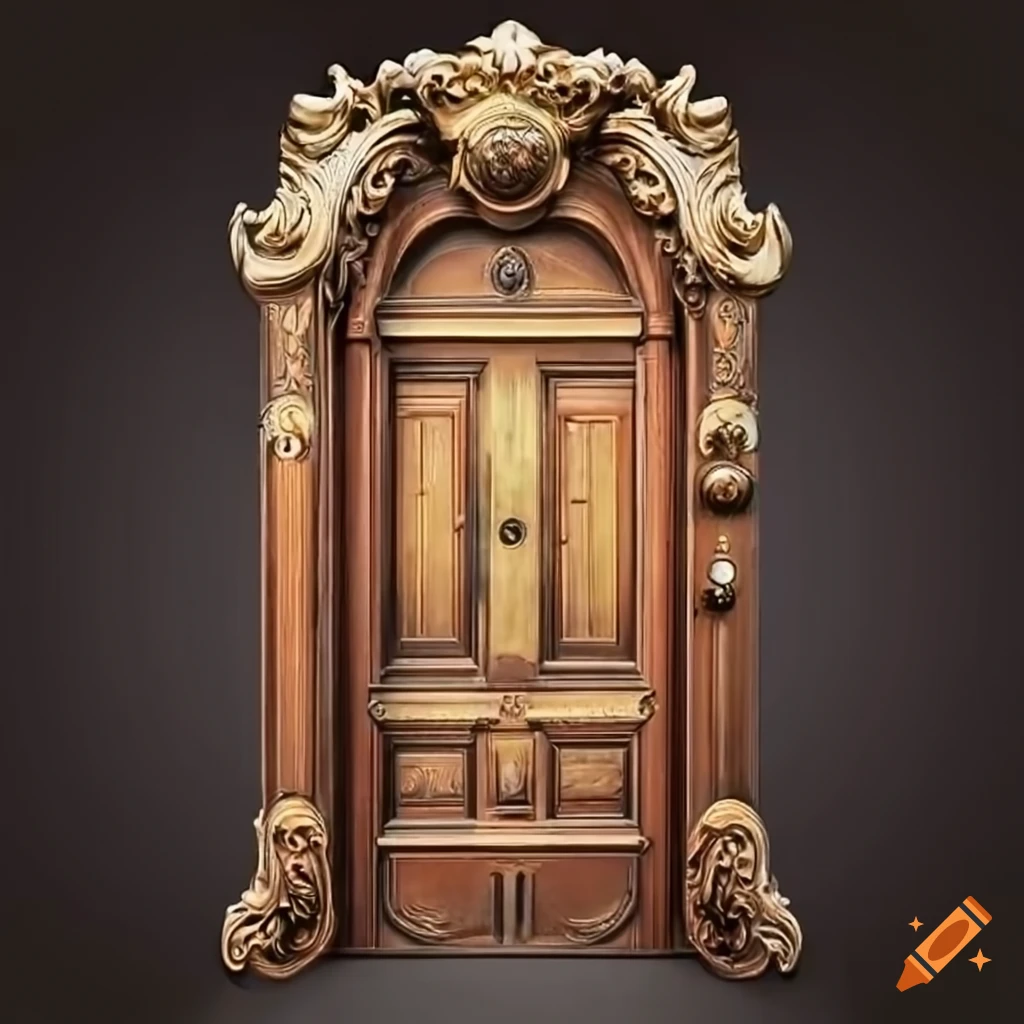 Baroque style door on Craiyon