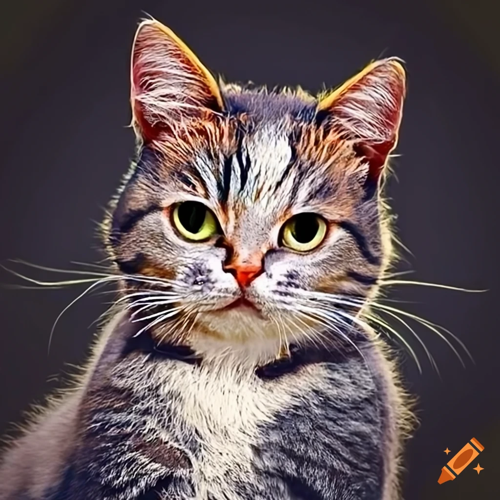 Moody image of a cat named minke