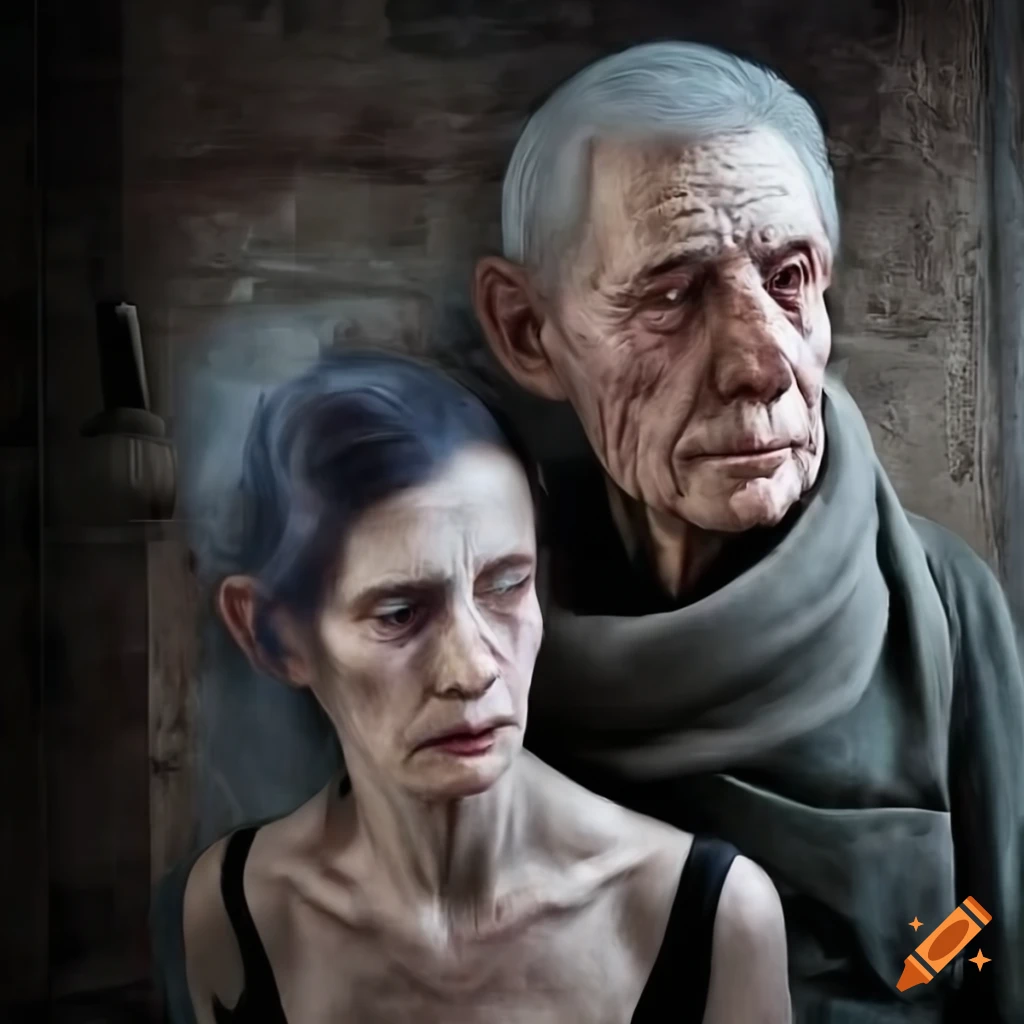 Surreal artwork of a man losing memory in an industrial interior