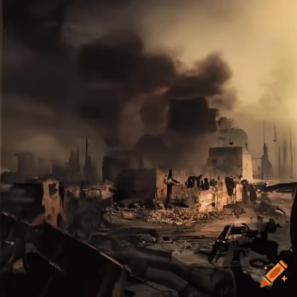 Image depicting war destruction