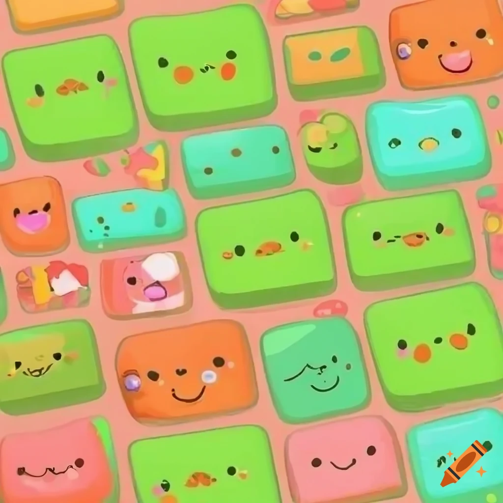 Kawaii aesthetic textures tile on Craiyon