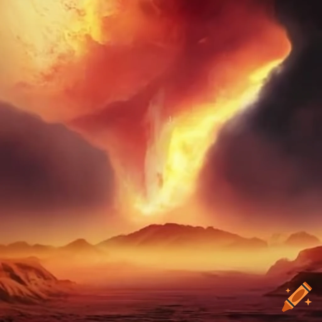 Illustration of the end of the world on Craiyon