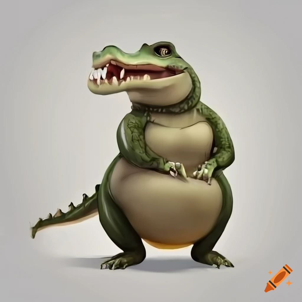 Alligator and pig with a medical emergency on Craiyon
