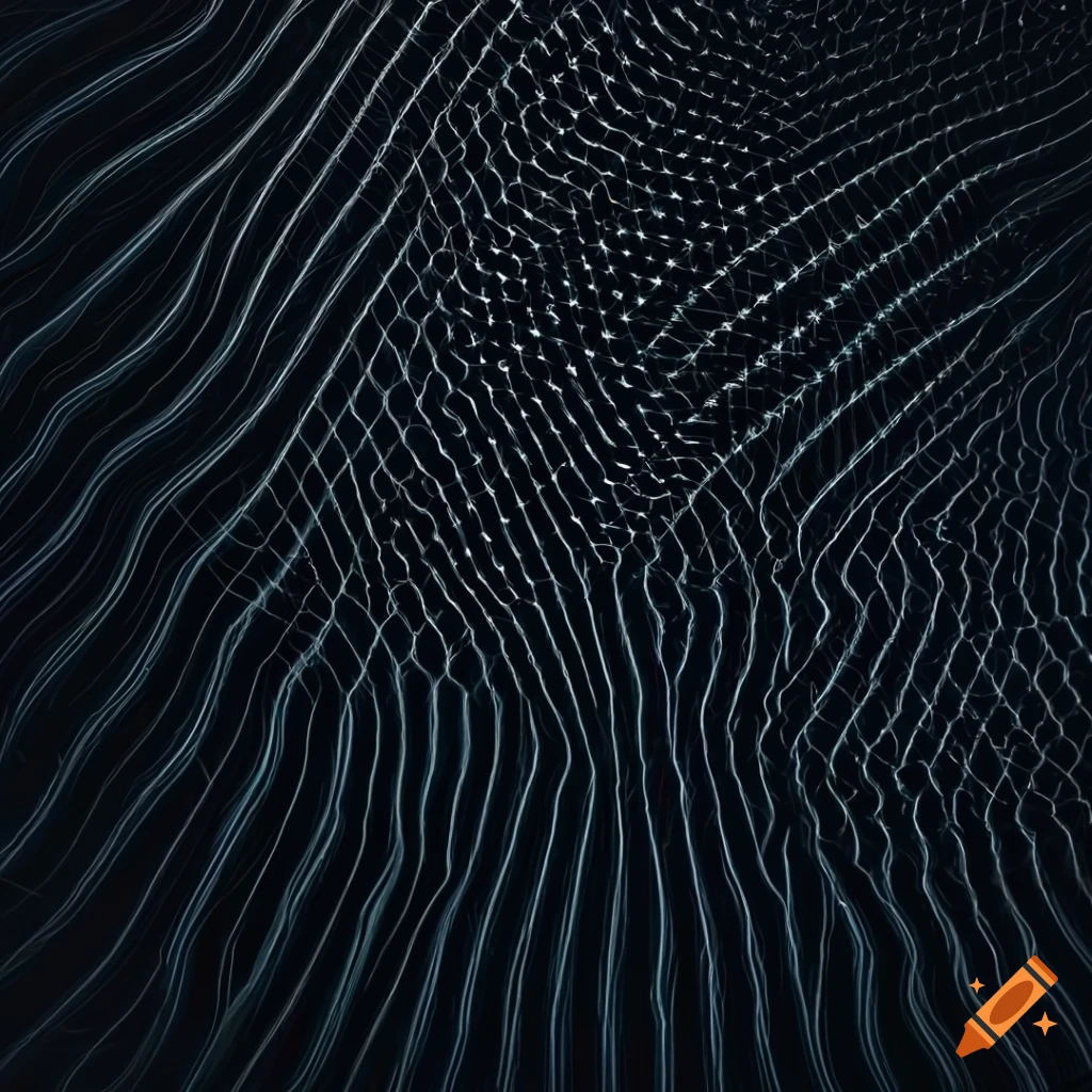 Cinematic minimalist artwork with silver Moiré pattern on Craiyon