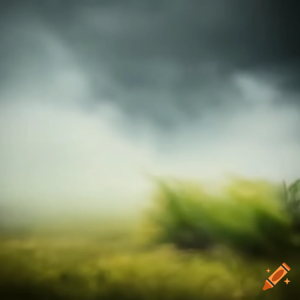 Nature scene with strong wind