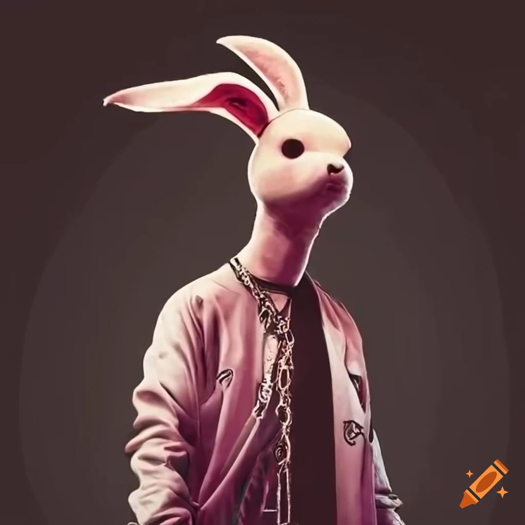 Surreal Art Of A Man With A Rabbit Head On Craiyon