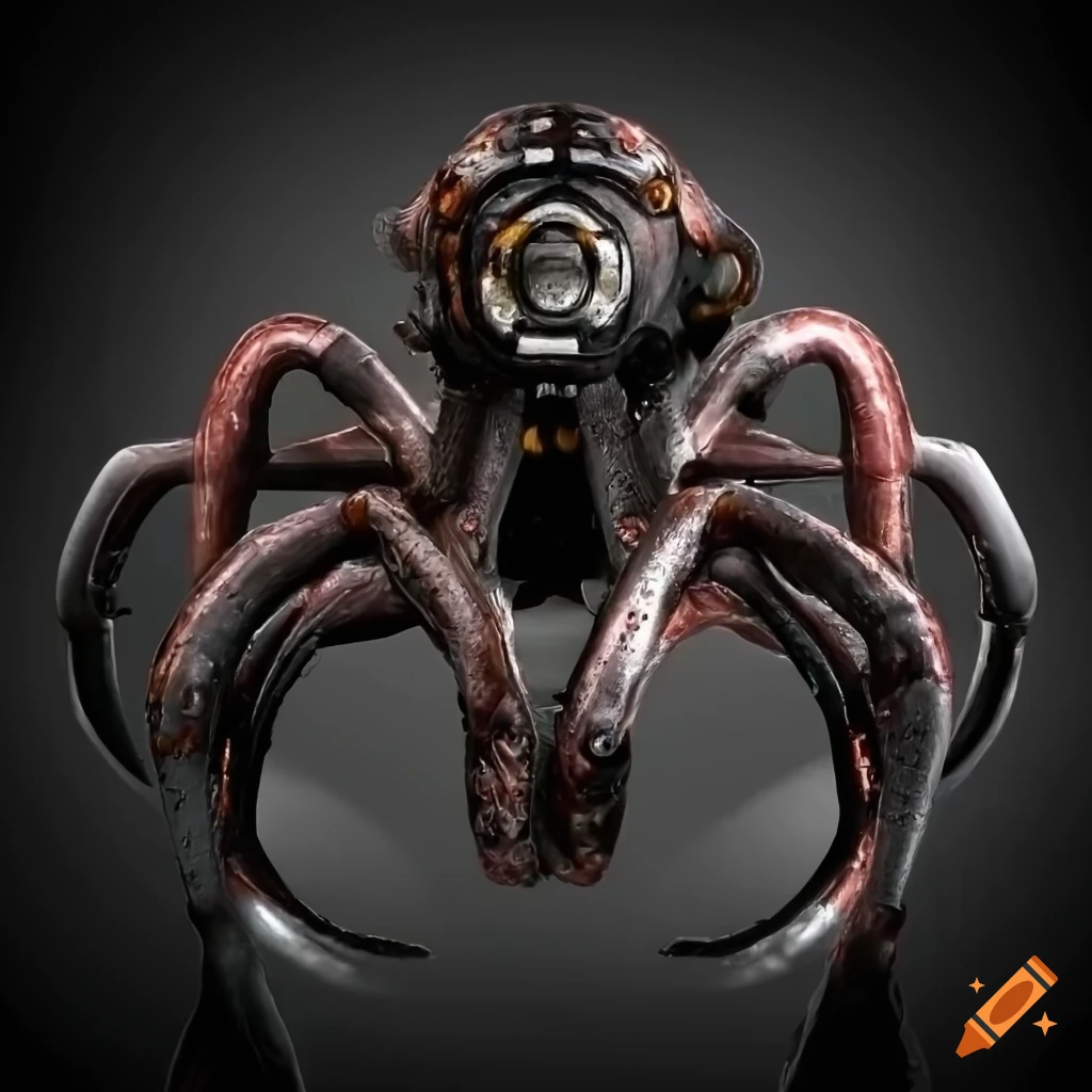 Realistic and detailed cybernetic octopus exoskeleton on Craiyon