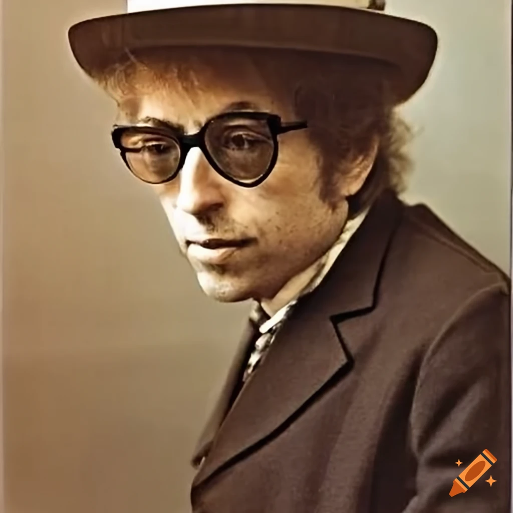 Bob dylan meeting his alternate self in a different timeline on Craiyon