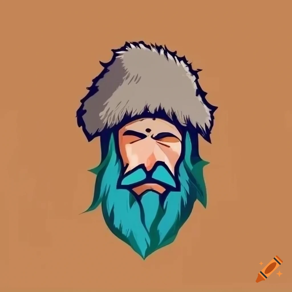 Minimalistic Logo Of A Rugged Mountain Man On Craiyon