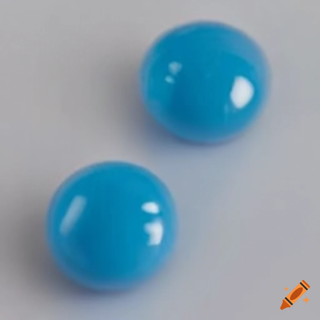 Blue pill sold at a pharmacy