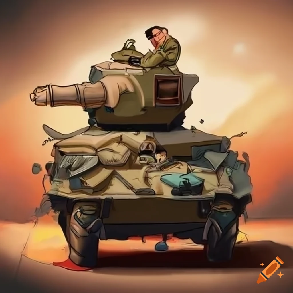 Caricature of Char Leclerc on Craiyon