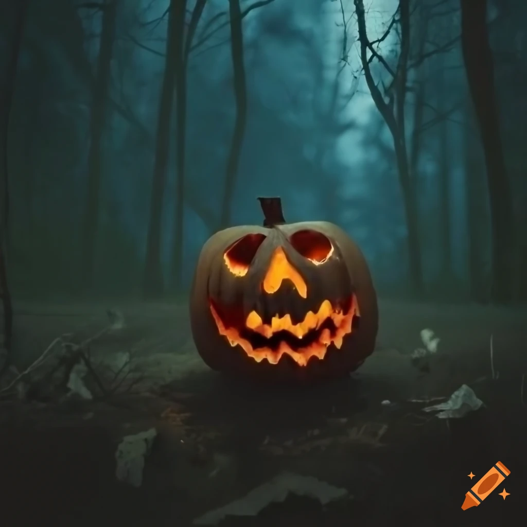 Headless horseman with a pumpkin head in tribute to the legend of ...