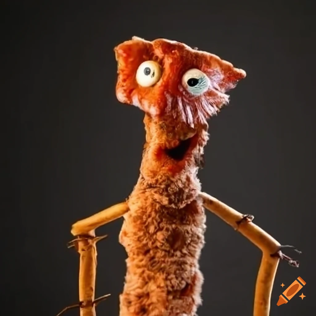 Animal cracker monster with twig limbs