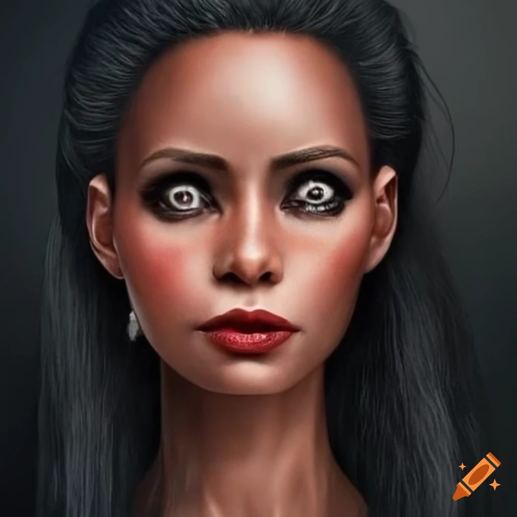 Hyper realistic portrait of a black woman on Craiyon