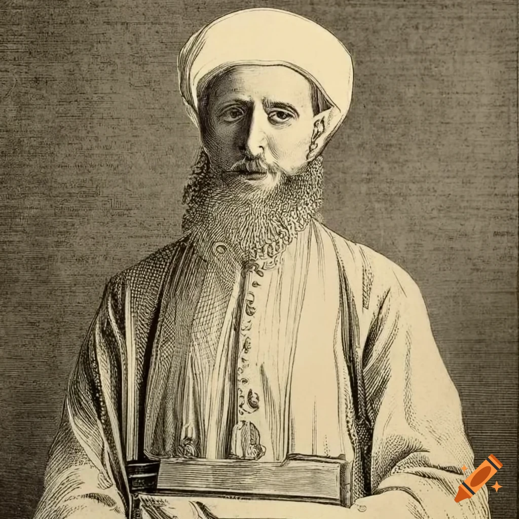 Old engraving of a European muslim ruler on Craiyon