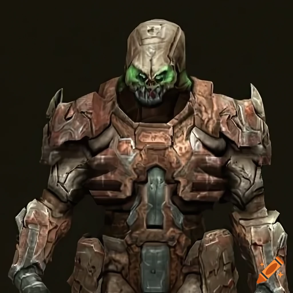 Full body image of quake 2 necromancer armor