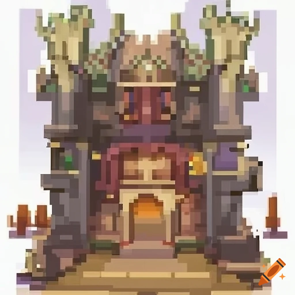 Detailed pixel art on Craiyon