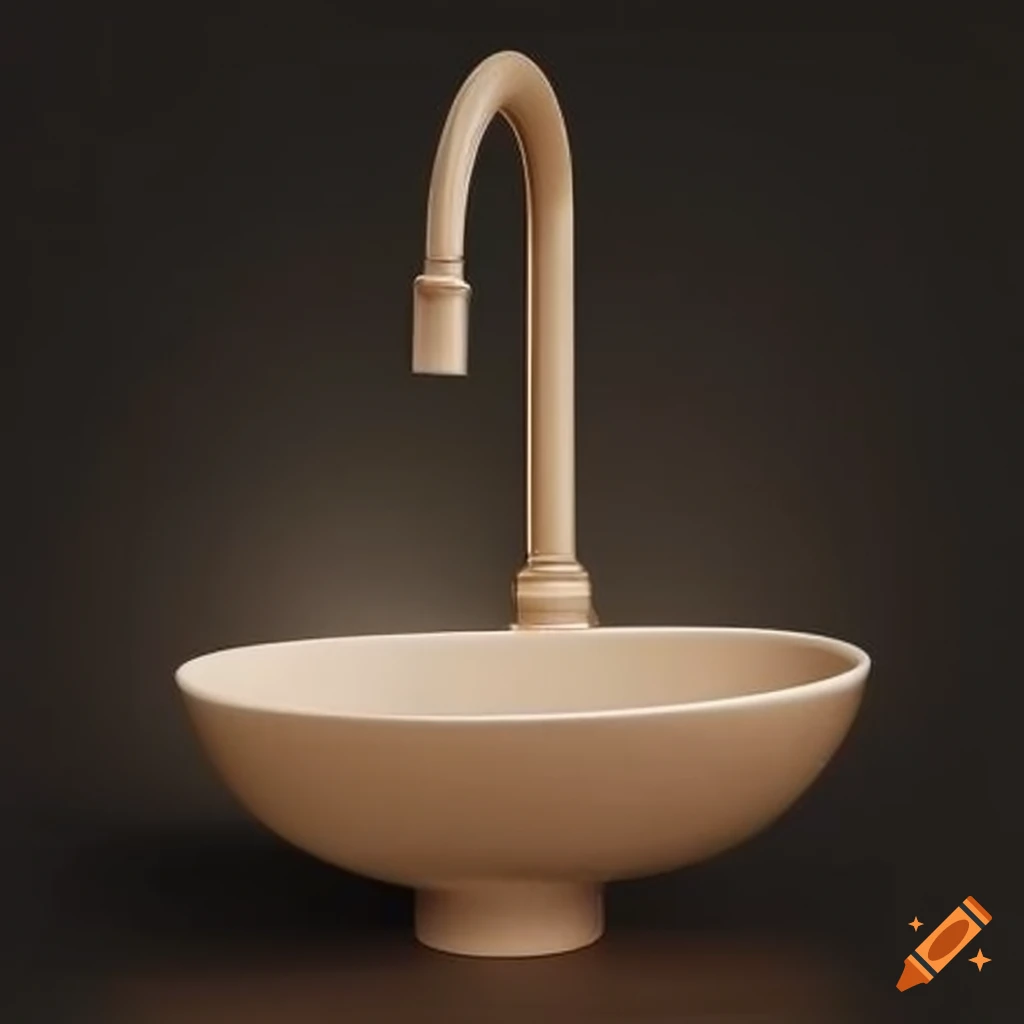 Beige faucet for modern kitchen on Craiyon