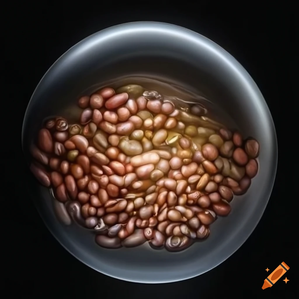 Hyper-realistic glass beans artwork