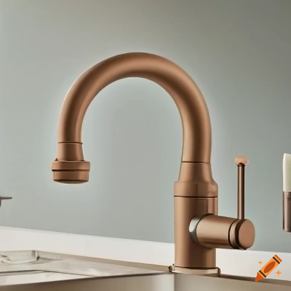 Modern and sturdy kitchen faucet on Craiyon