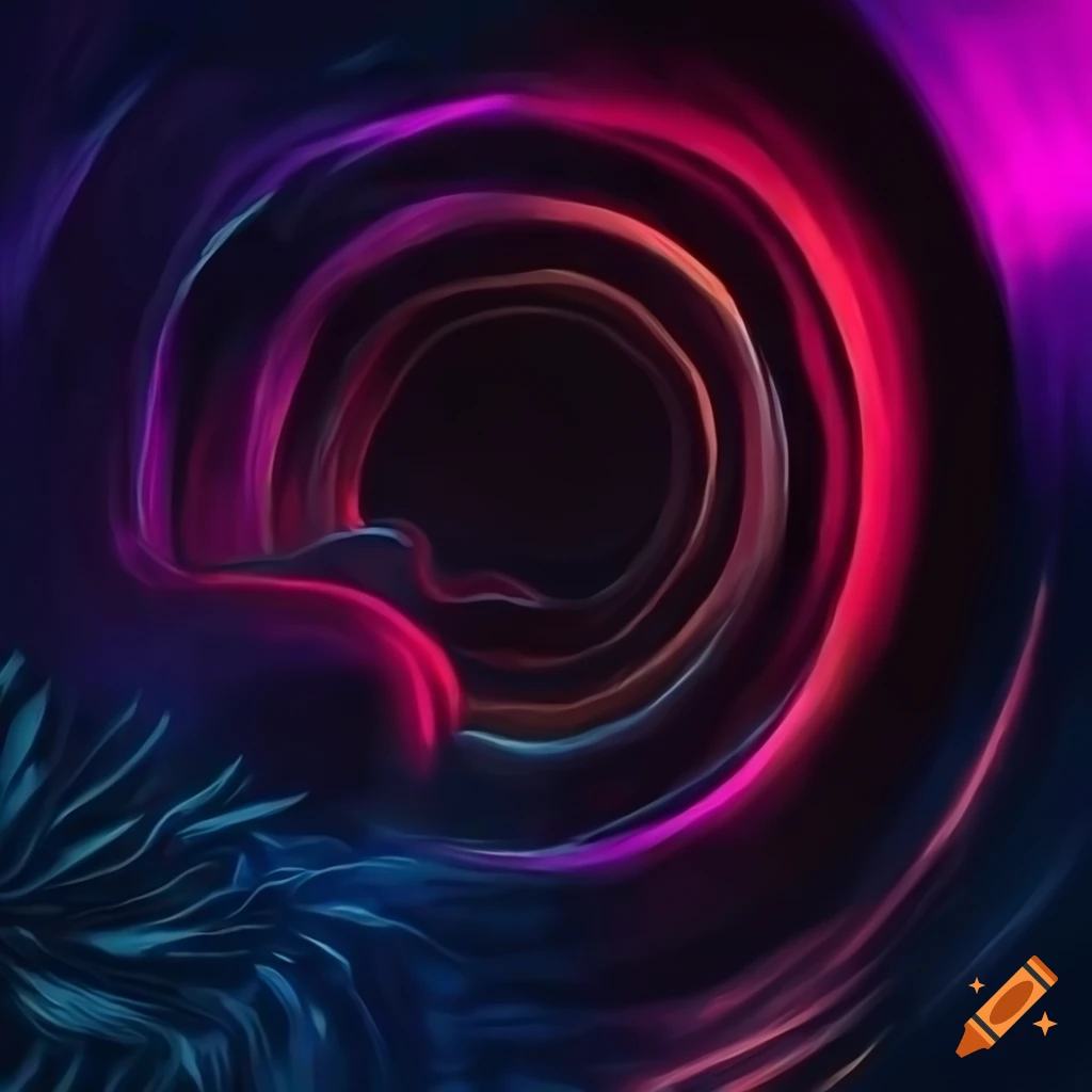 Abstract representation of chaos on Craiyon