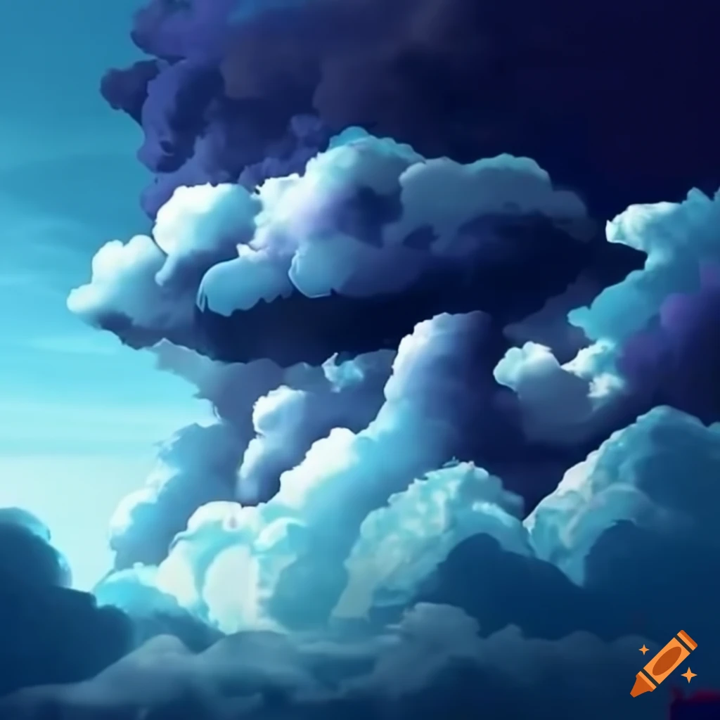 Dramatic clouds inspired by jojo's bizarre adventure