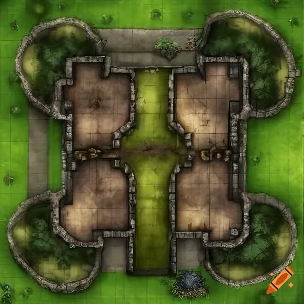 Fort Ruins Battle Map Dnd Battle Map Dream