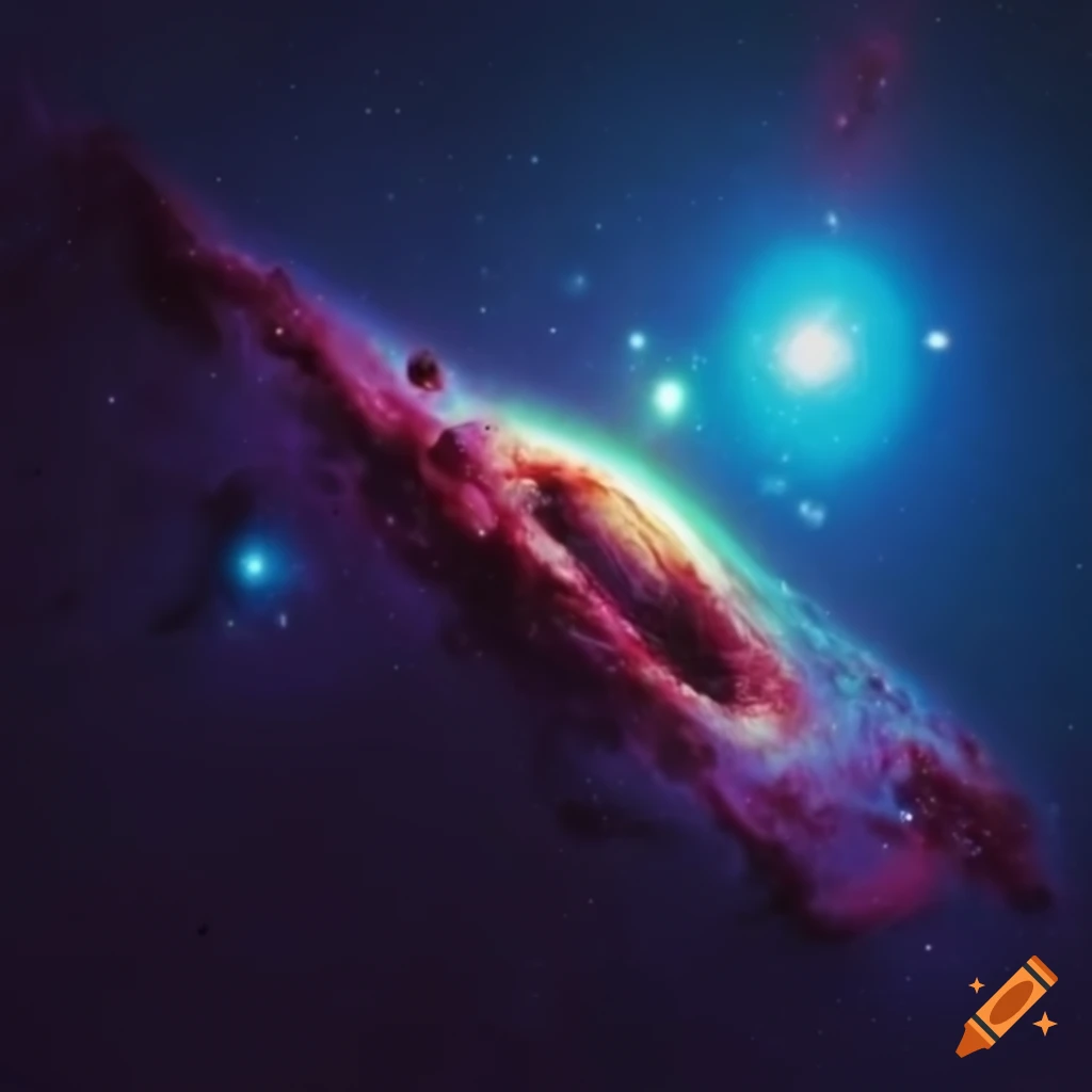 Stunning image of space and galaxies on Craiyon