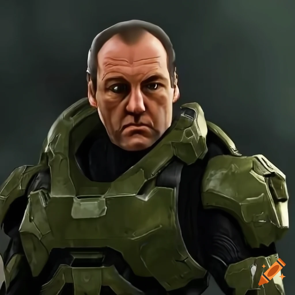 Tony soprano as a spartan from halo