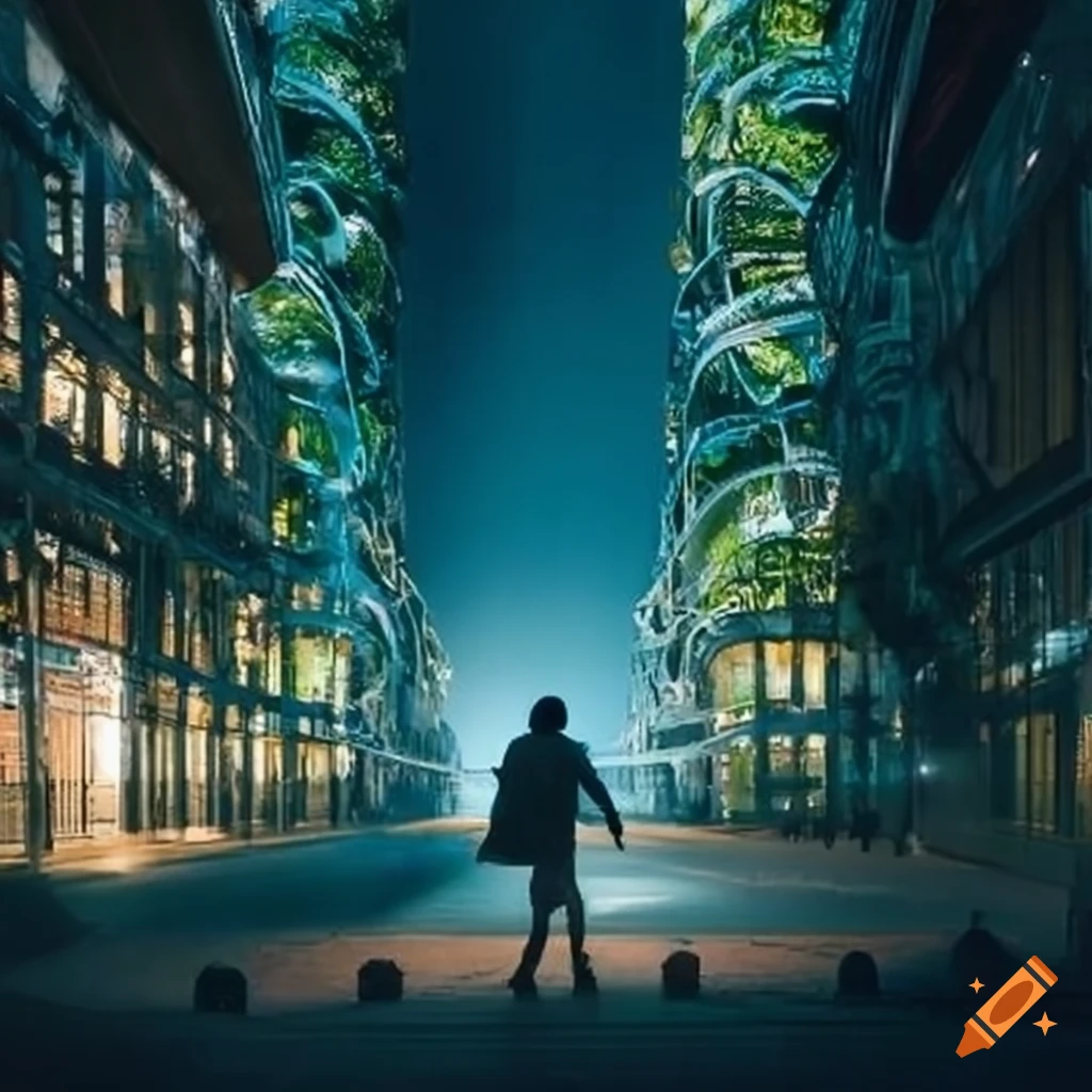 Image of a sustainable biophilic city