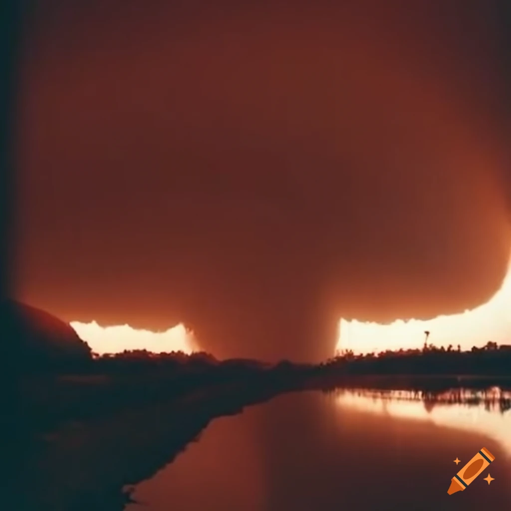 Wide tornado on Craiyon