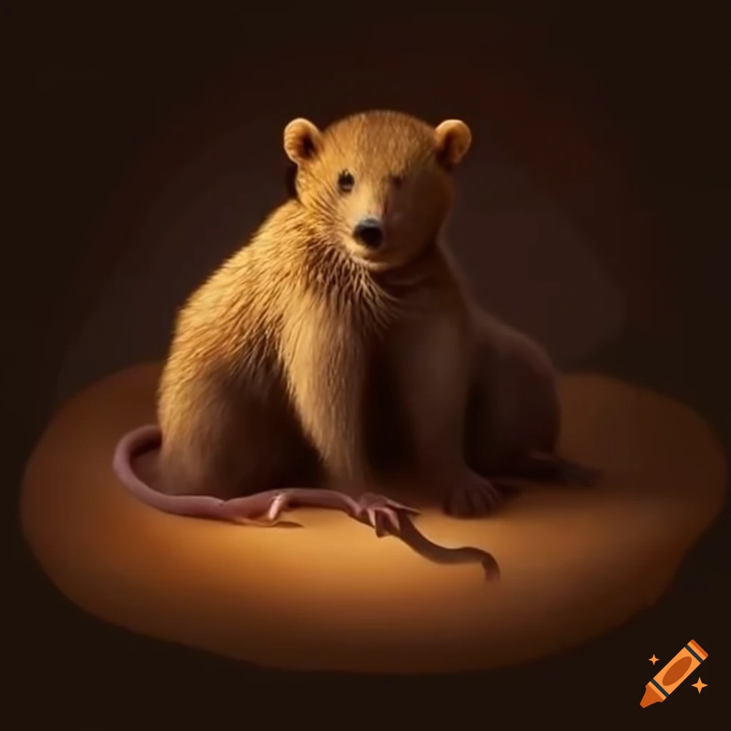 Image of a half mouse half bear creature on Craiyon